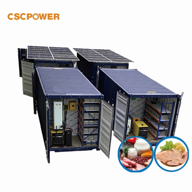 China movable reefer container solar cold room storage for meat fish ...